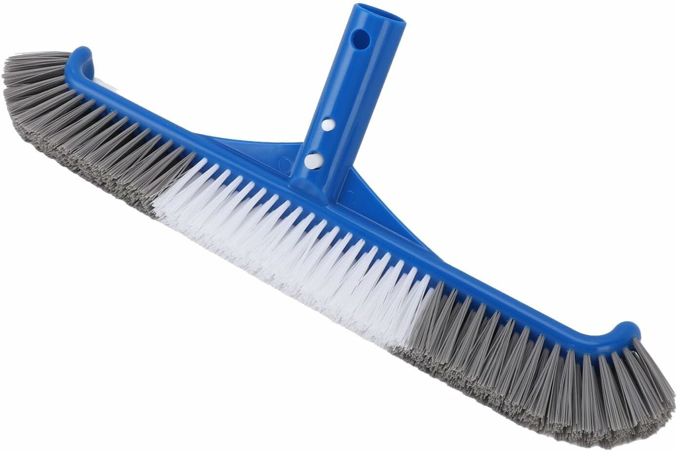 Головка для очистки бассейна, Щетка для бассейна для замены головки щетки для наземного бассейна, Материал: Пластик + Нейлон, Вес: Примерно 180.00г/6.35oz, Ширина: 17 дюймов, Совместима с большинством стандартных стоек для бассейна диаметром 1‑1/4 дюйма,