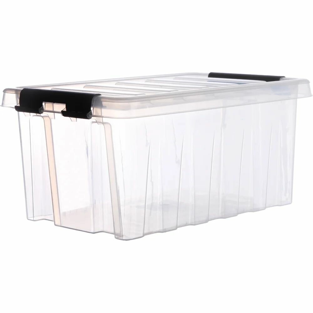 Контейнер с крышкой HONEYCOMB 335x220x160, 8 л, прозрачный M-008-00.07n