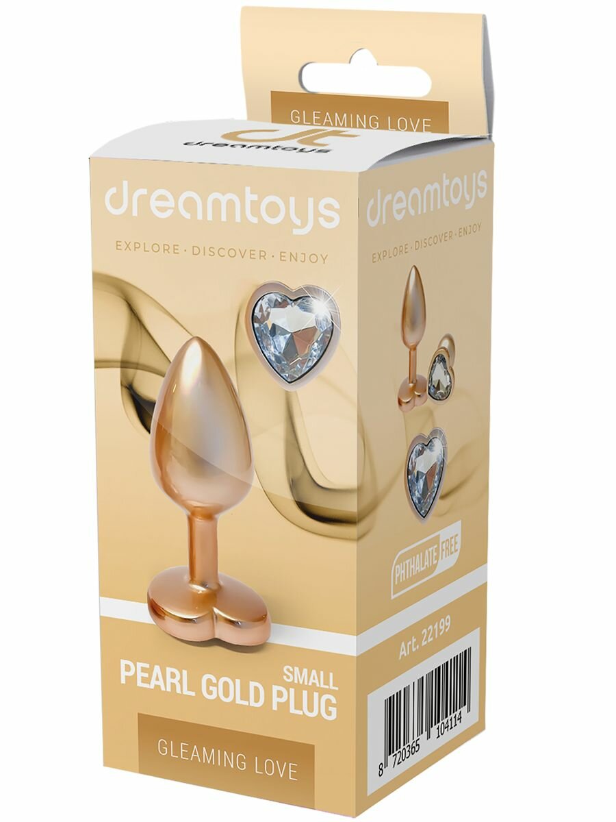 Анальная пробка "Pearl Gold Plug Small" 6см