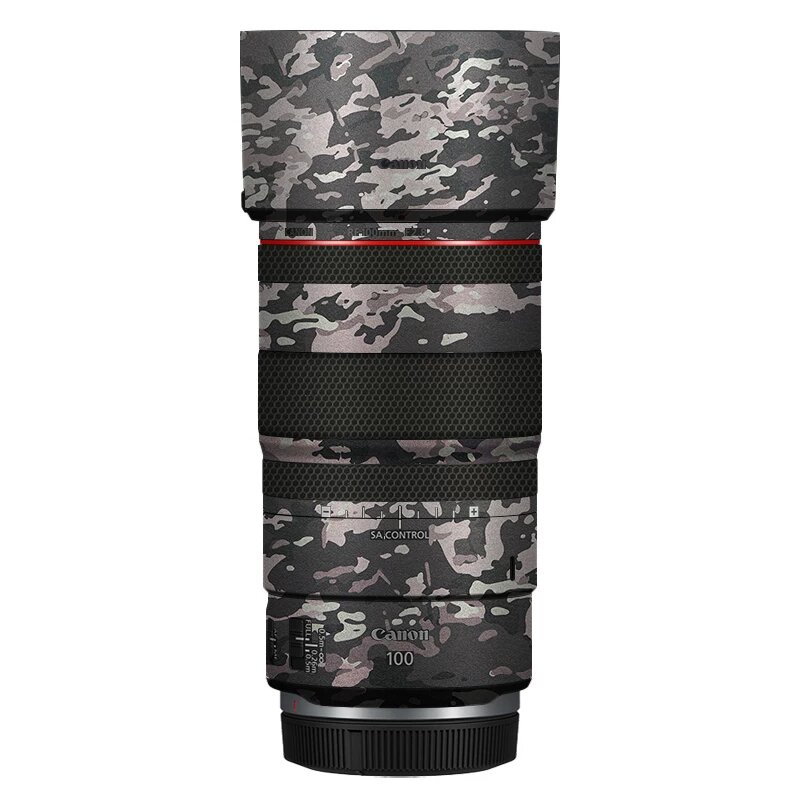 Защитная пленка для объектива Canon RF 100mm f/2.8 Macro с камуфляжным рисунком, прочная для использования на открытом
