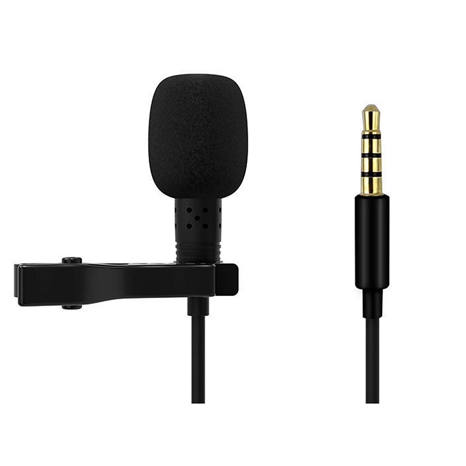 Мини лапельный микрофон Портативный клипсованный проводной микрофон Шумоподавление 360° всенаправленный петличный микрофон 3.5 мм/Type-C для прямых трансляций и записи звука