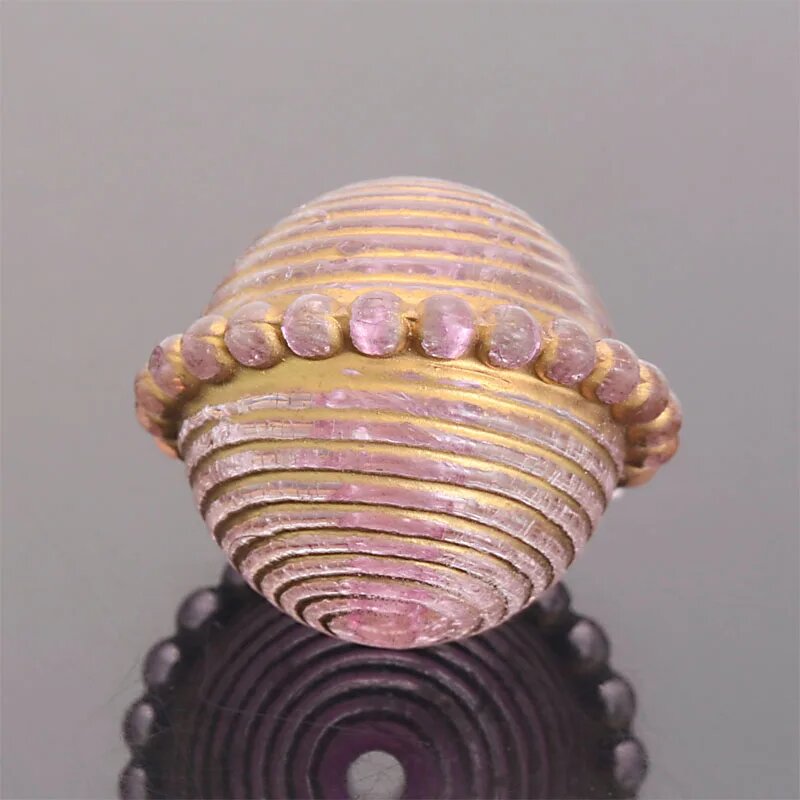Бусины-разделители MIASOL акриловые 25 шт Purple with Gold