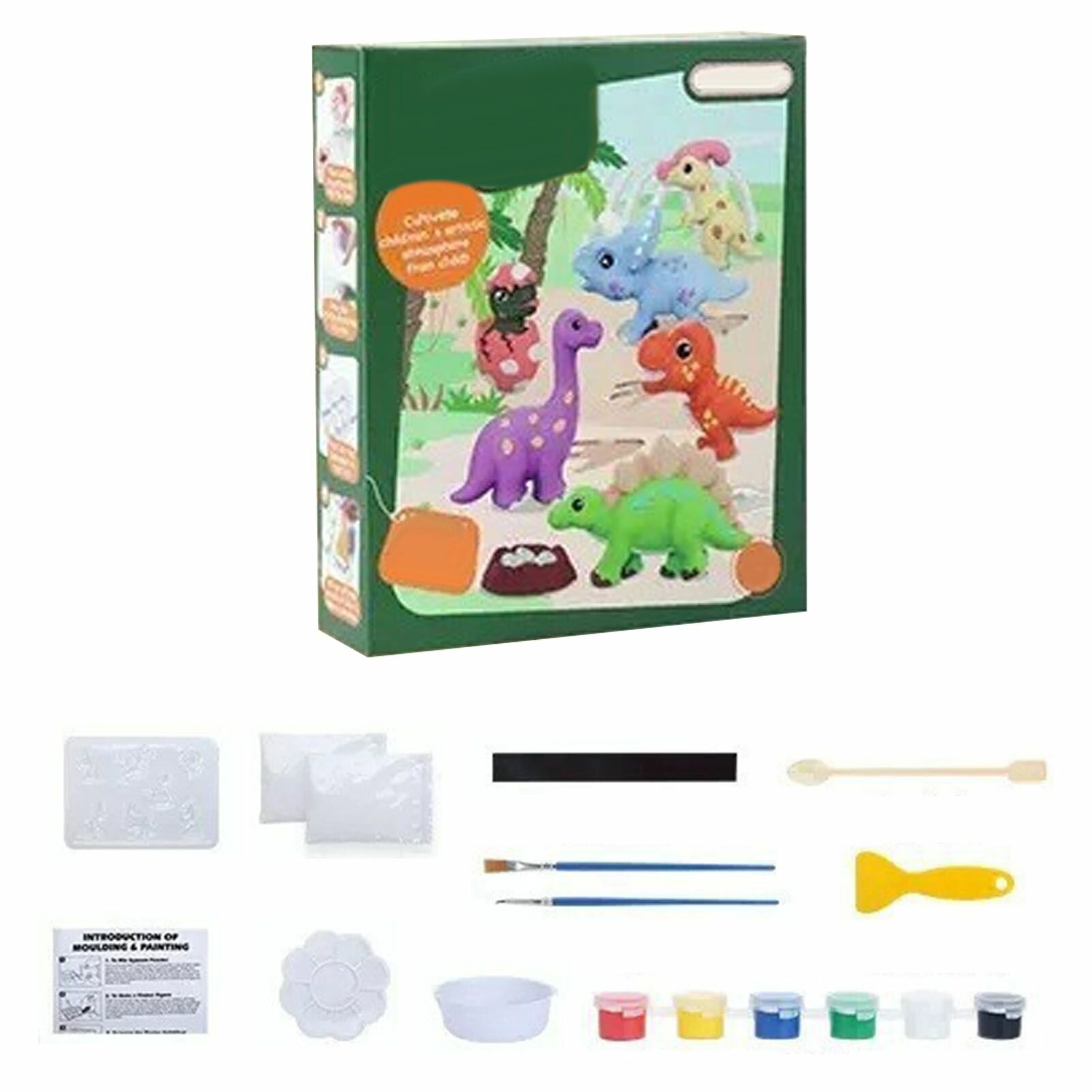 Набор для гипсовой росписи, стиль динозавр