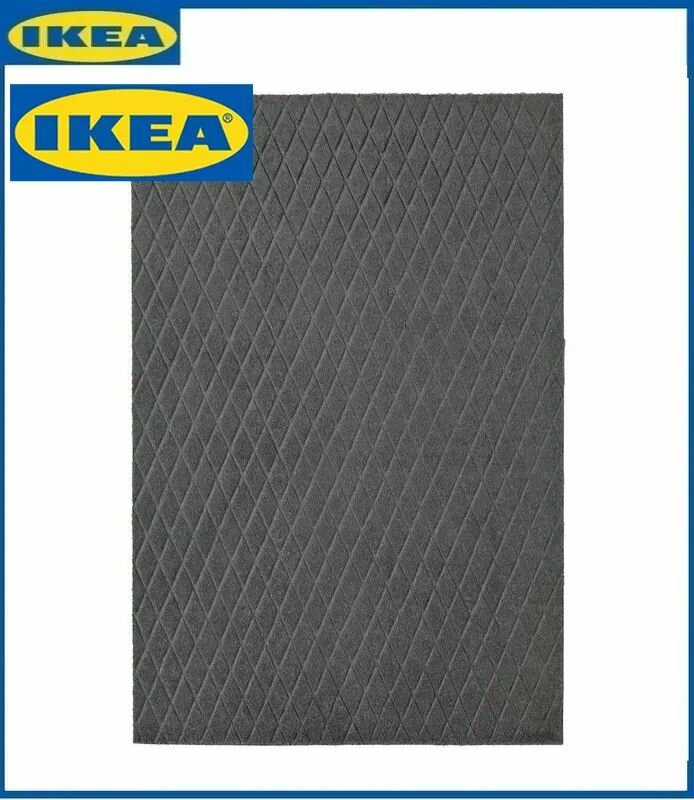 Придверный коврик IKEA остерильд, темно-серый, 0.9 х 0.6 м. 1 ШТ. Икеа OSTERILD