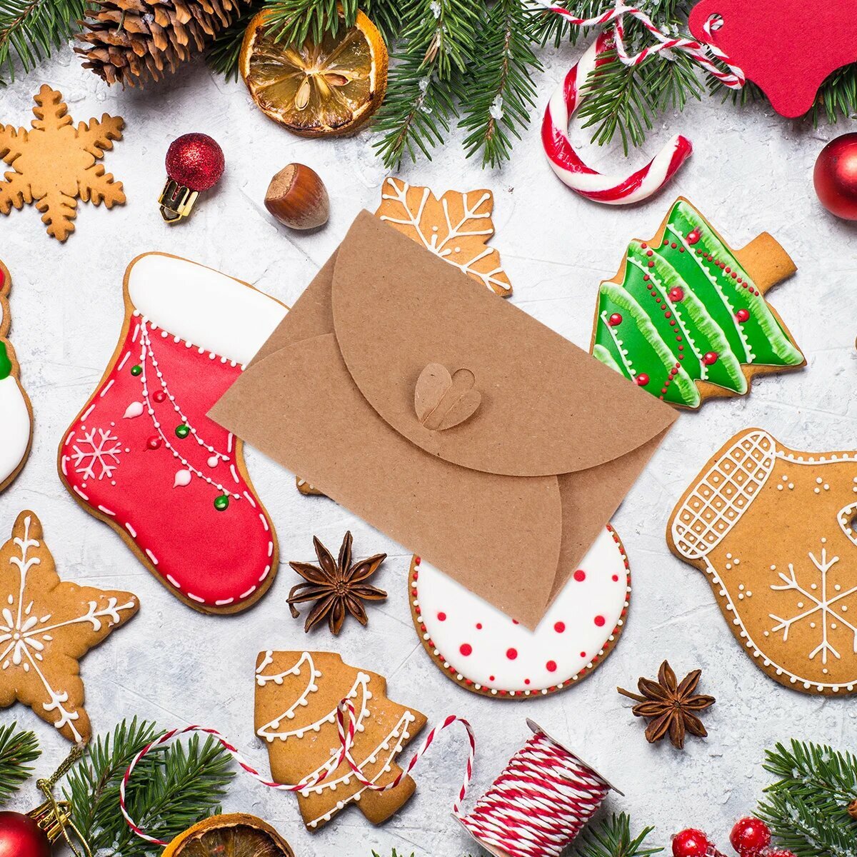 20 шт, конверты из крафт-бумаги, коричневые конверты премиум-класса для пригласительных билетов, рождественский подарок на годовщину свадьбы, вечеринку в стиле ретро