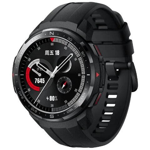 Honor Watch GS Pro, черные умные часы для мужчин
