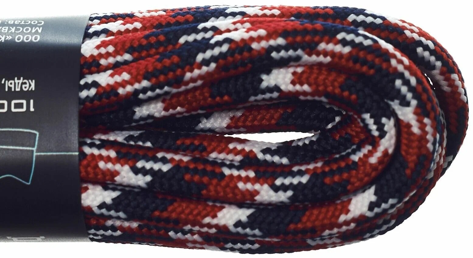 Шнурки "CORD" 180см (Красный камуфляж)
