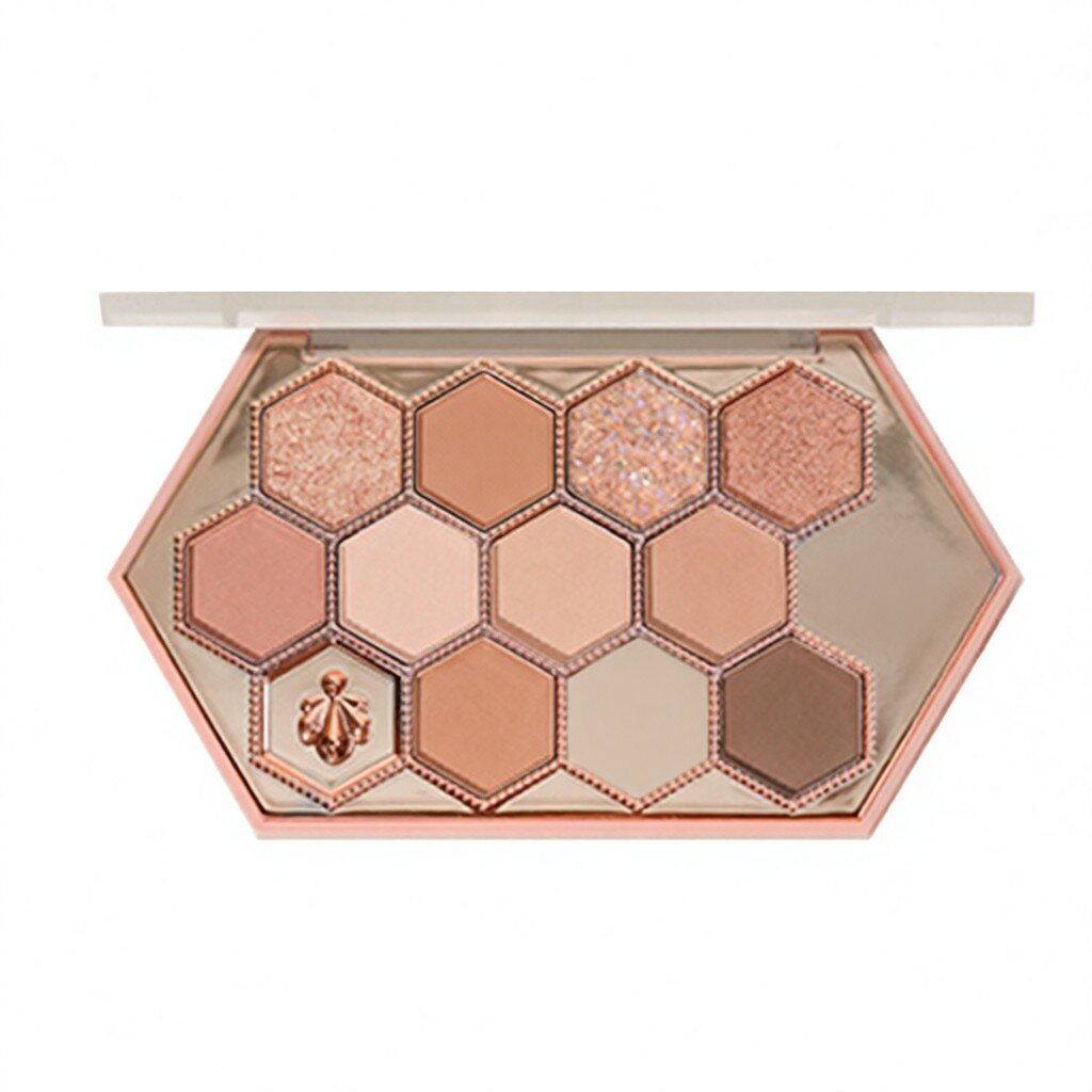 HOLD LIVE 10.8g Теневые тени для век Honeycomb Broken Diamond с матовыми, перламутровыми и блестящими оттенками для повседневного нежного макияжа глаз
