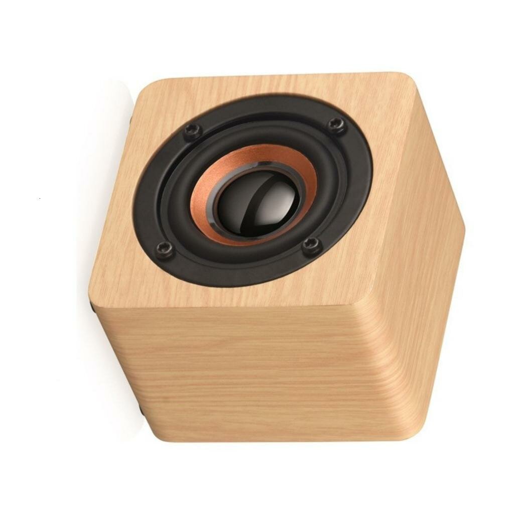 Декоративная деревянная колонка Bluetooth, Узор из желтого дерева