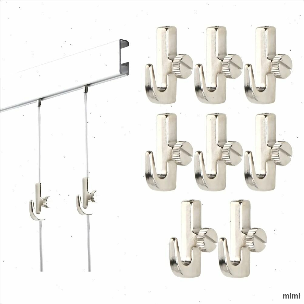 10 штук мини, серебро, аксессуары для галерейных и картинных направляющих, винтовые крючки для картин для подвешивания