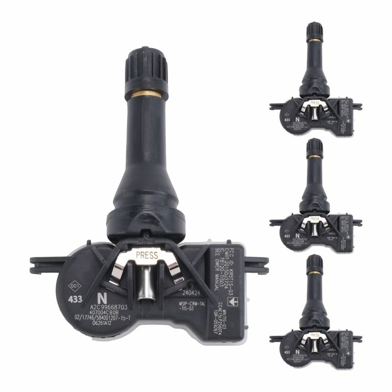 4 шт. TPMS датчик давления в шинах 407004CB0B для J10 J11 NV200 Leaf Juke Note Granta