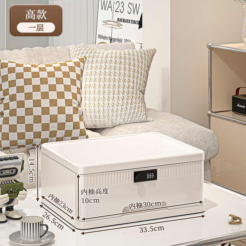 Коробка для хранения паролей для ценных личных вещей и документов с замком, настольная коробка для хранения, ящик для семейных документов