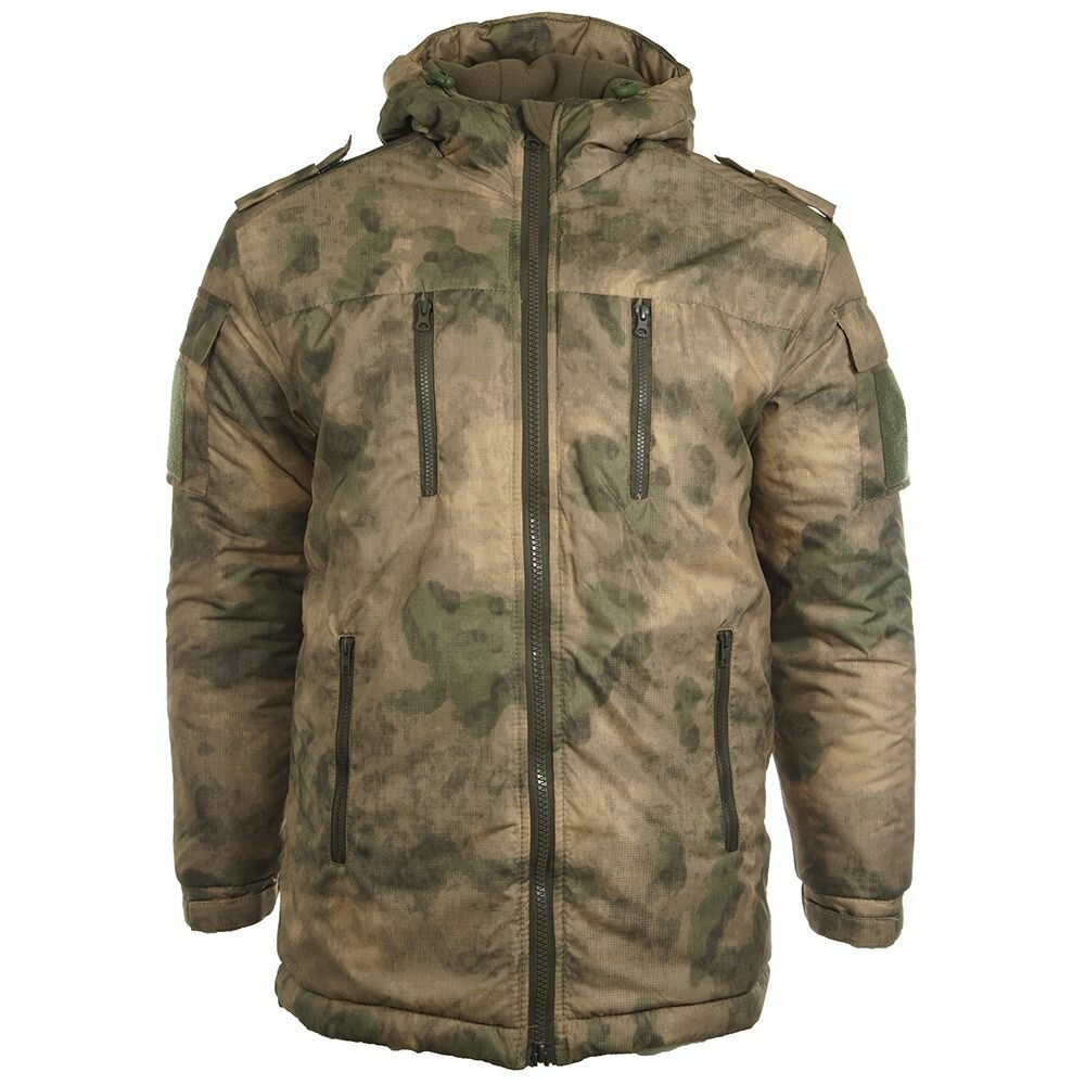 Куртка (бушлат) зимний ВНГ Росгвардии уставной. Камуфляж зеленый мох, утепленный