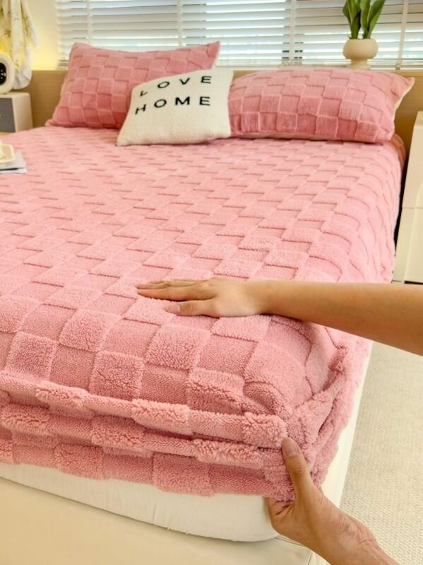 IKEA Наматрасник 150x200х28см розовый