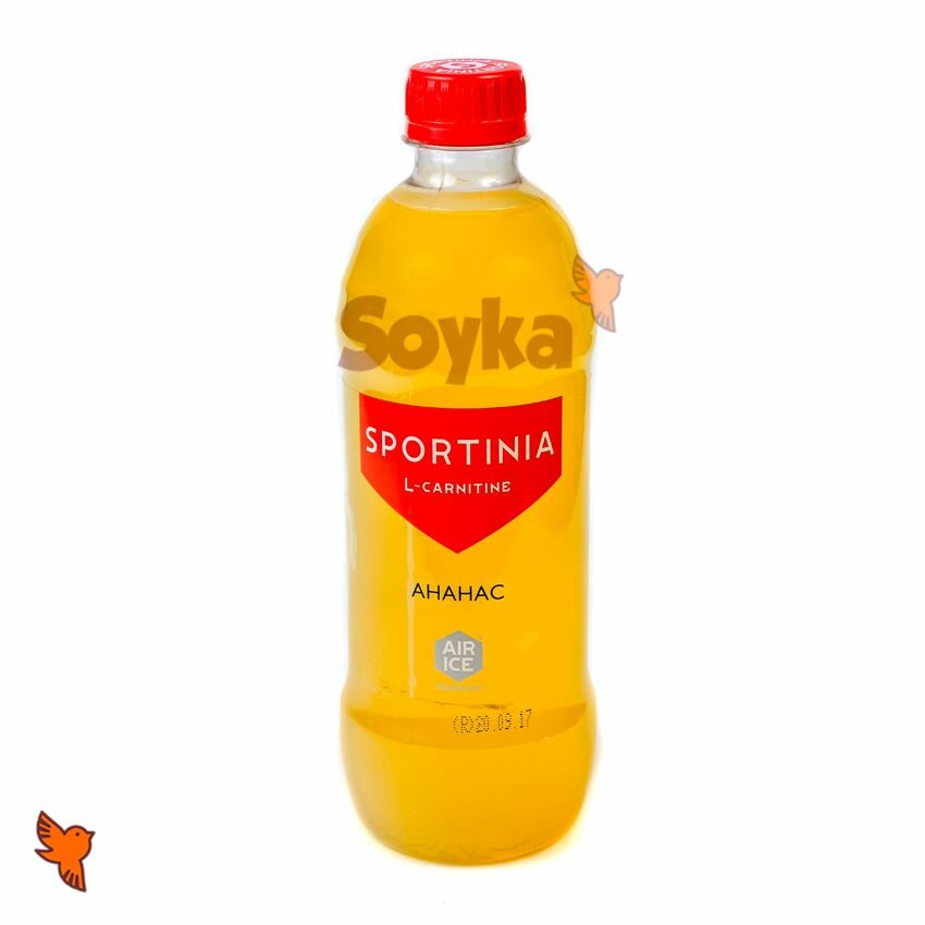 Спортивный пребиотический напиток L-Carnitine Ананас Sportinia, 500мл