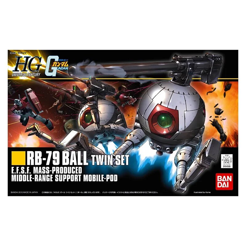 Bandai HGUC 1/144 RB-79 BALL TWIN SET фигурка