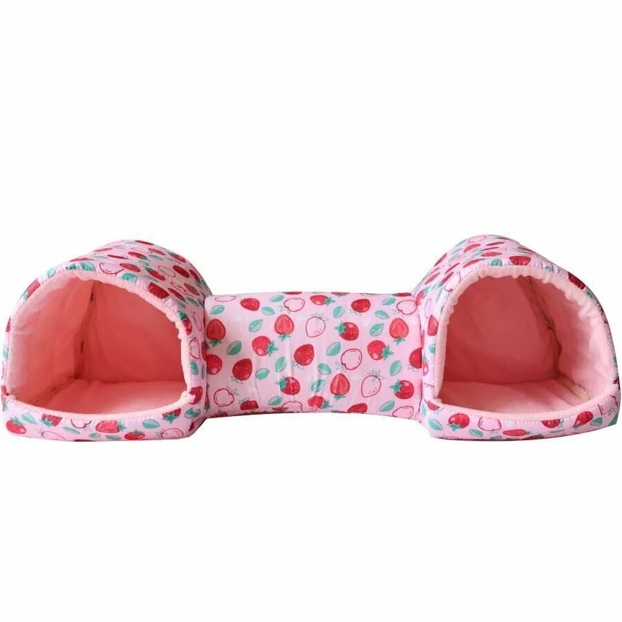 Лежанка для морских свинок, туннель-убежище с противоскользящим дном, моющаяся, для кроликов, шиншилл, хомяков и хорьков