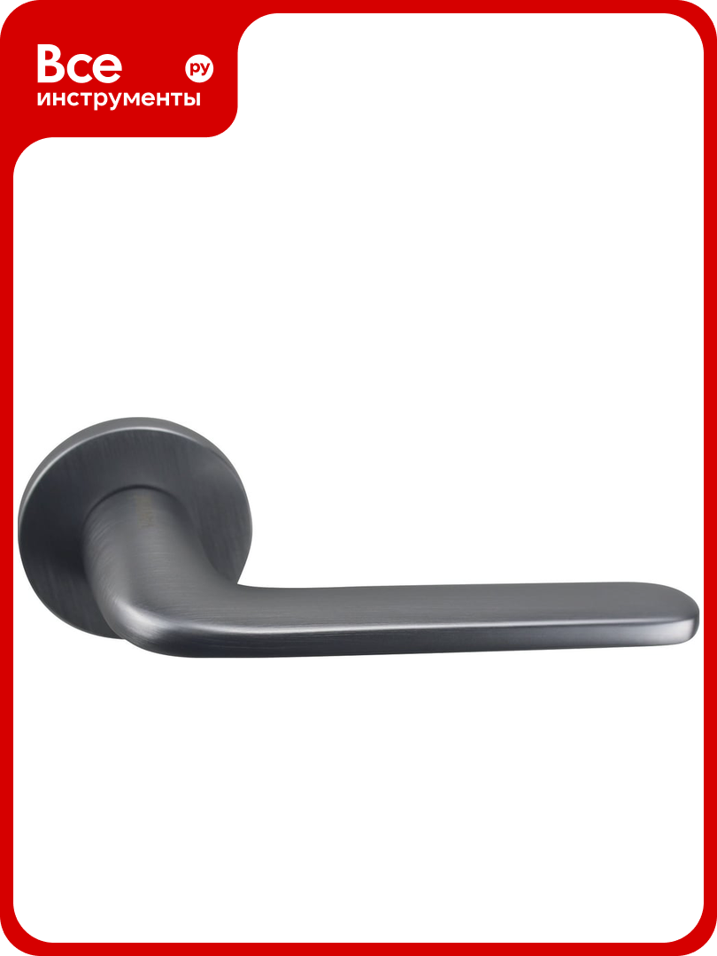 Дверные ручки алюминиевые, матовый хром Vantage V34L-2 SL, круглая форма, гальваническое покрытие, коллекция