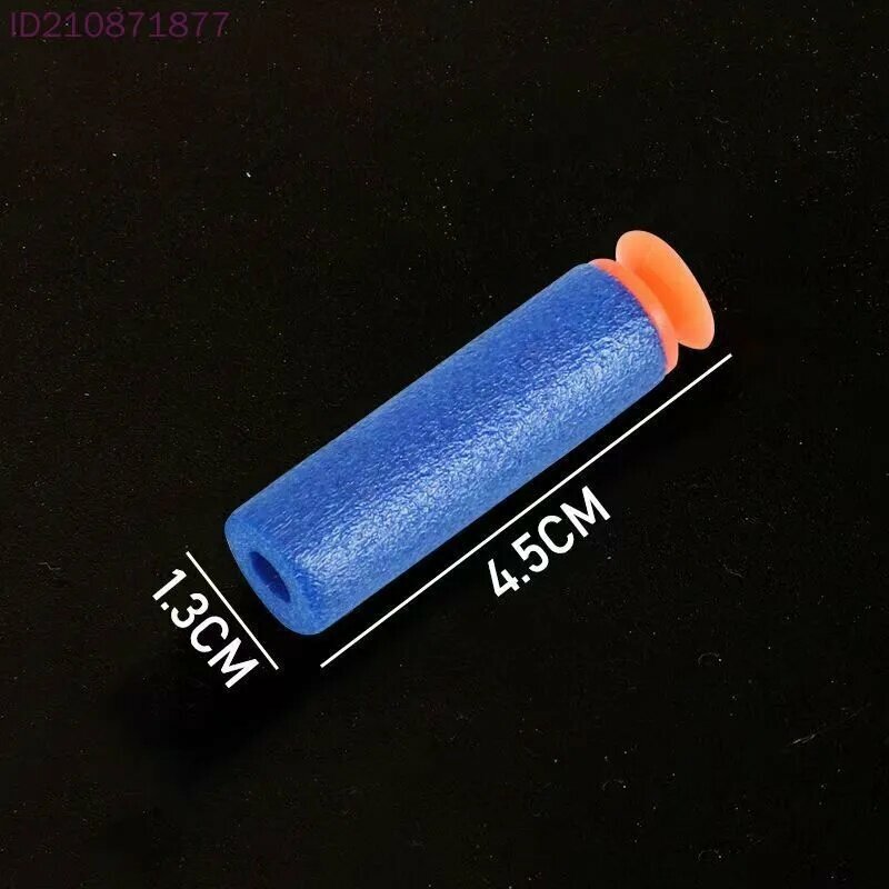 Пуля длиной 4.5 см и присоска, липучка 200шт. Стрела, губчатая мягкая пуля