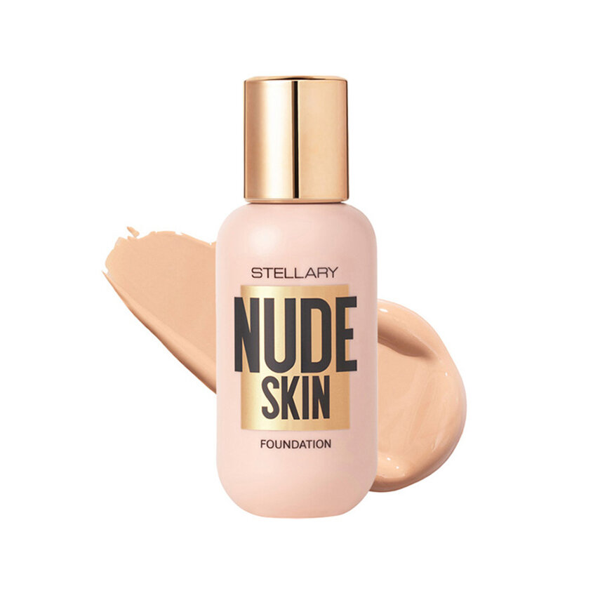 Крем тональный для лица STELLARY PERFECT NUDE SKIN FOUNDATION с эффектом идеальной кожи тон 02 Карамельно-бежевый