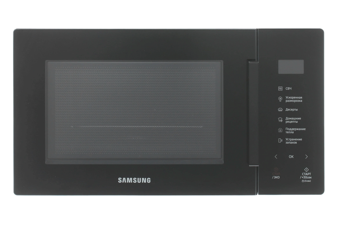 Микроволновая печь Samsung MS23T5018AK/BW, 23 л, 800 Вт, черный