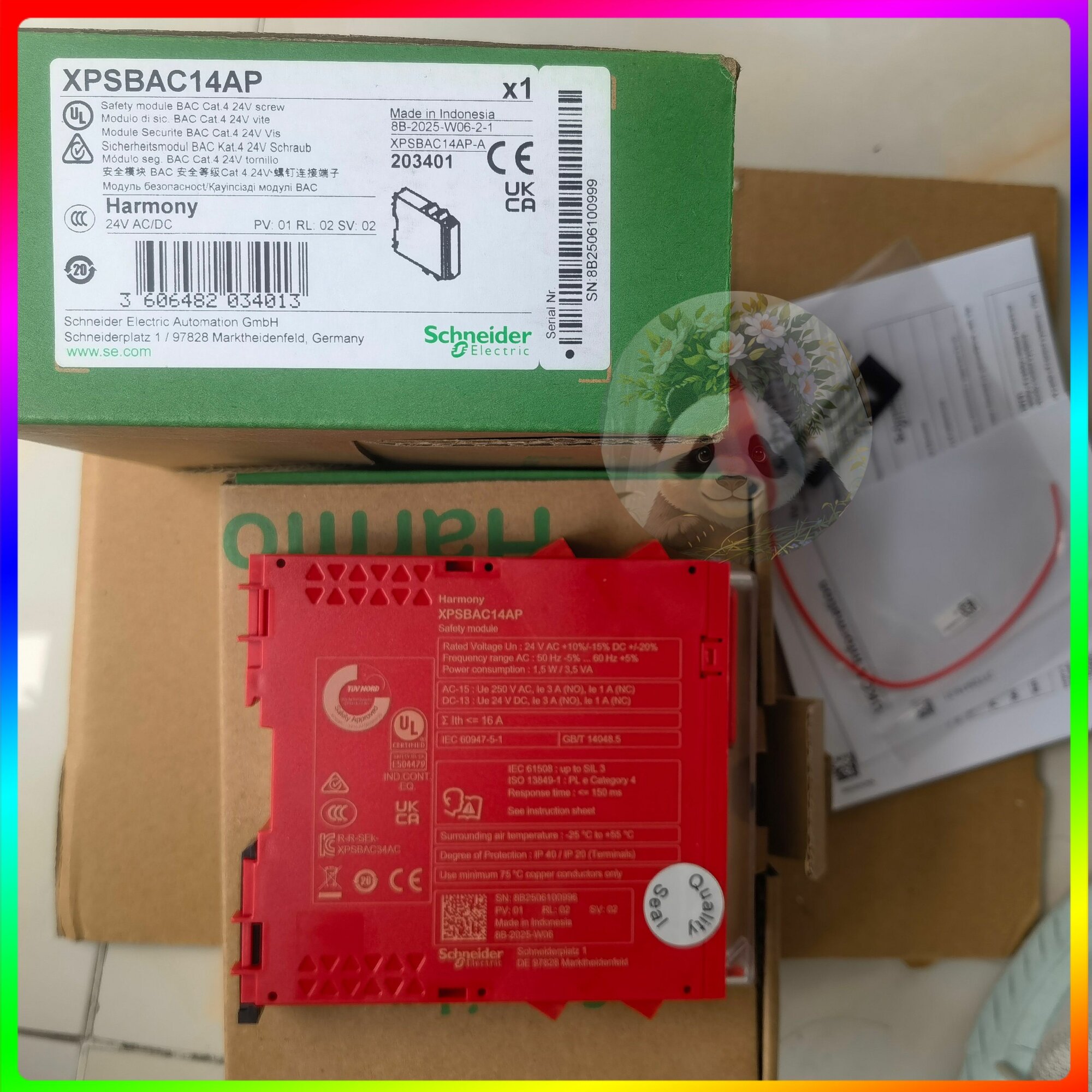 Предохранительное реле XPSBAC14AP 24V ac/dc