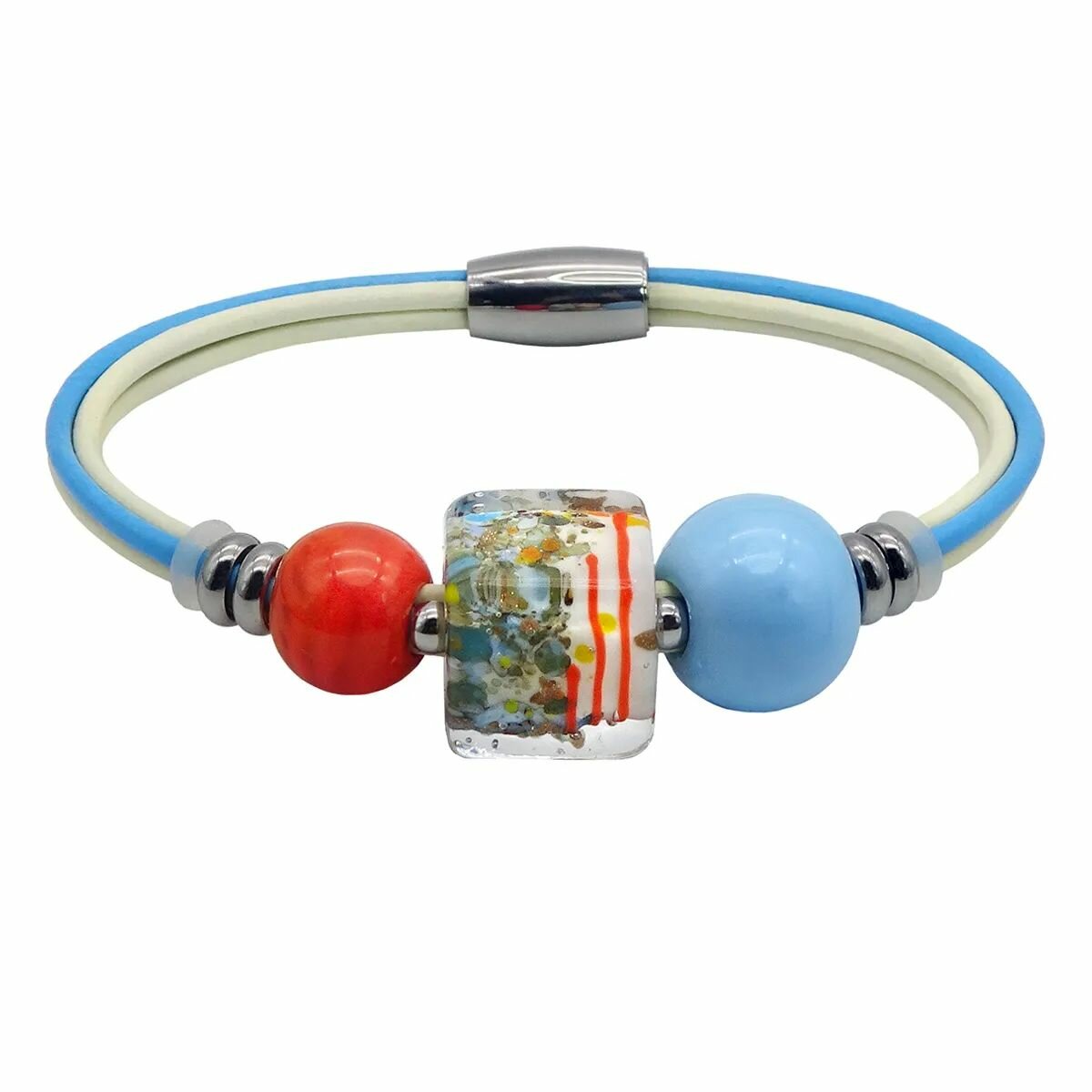 Браслет, муранское стекло, стекло