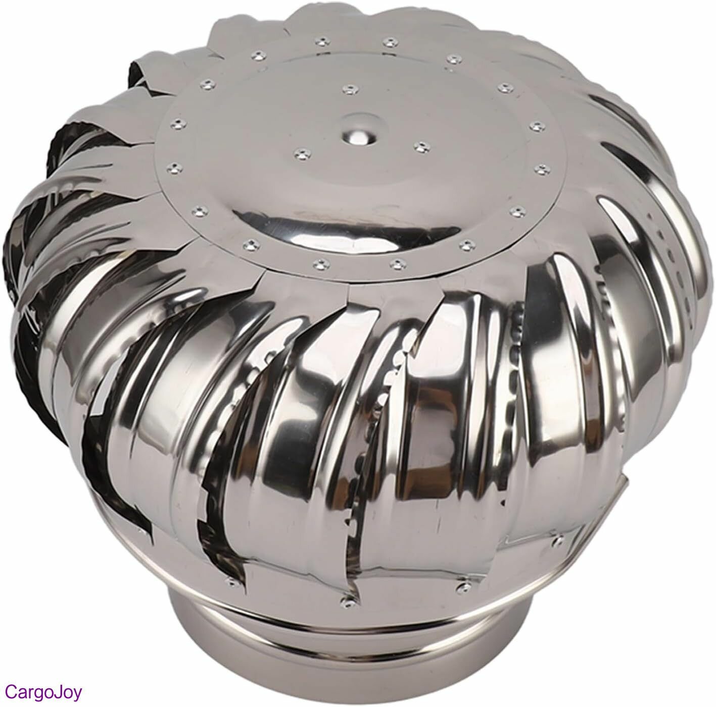 Турбодефлектор 150 мм вращающийся, колпак для вентиляции и дымохода из нержавеющей стали, усилитель тяги, защита от ветра и осадков