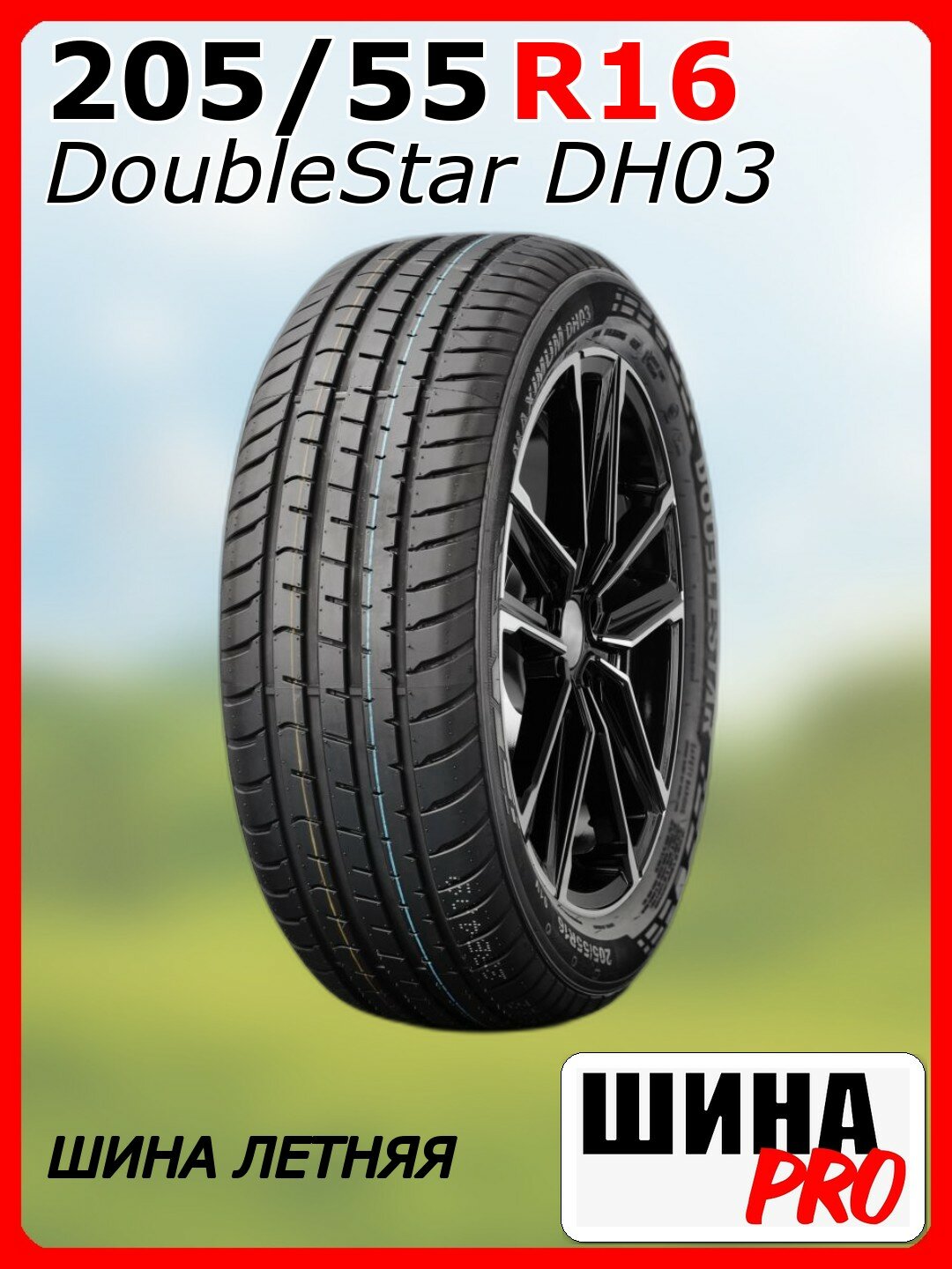 Шина летняя DoubleStar 205/55/16 V 91 DH03 для легковых автомобилей 1PH02055516E000126