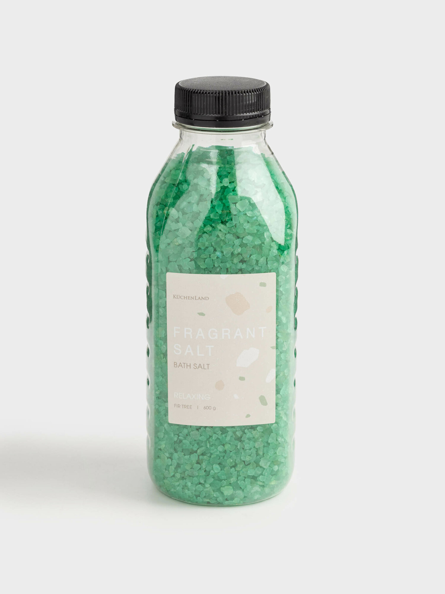 Соль для ванны, 600 гр, зеленая, Пихта, Fragrant salt, Kuchenland