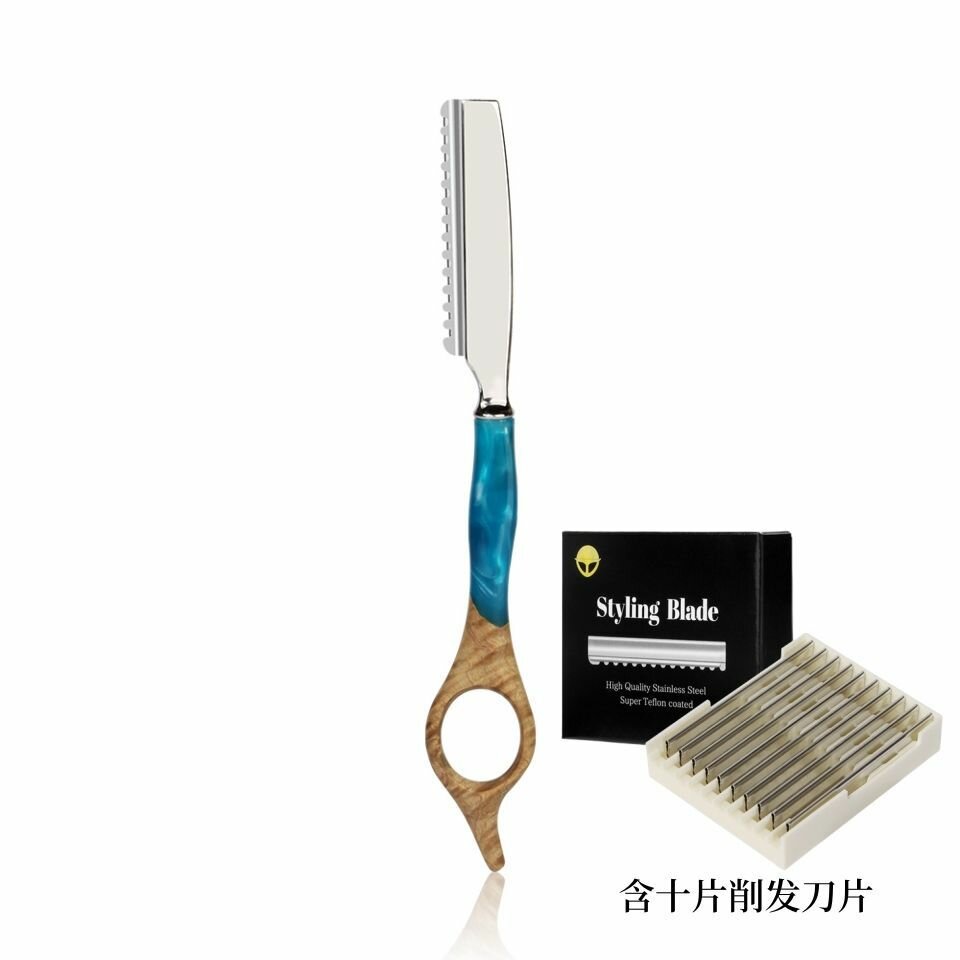 Стильный нож для филировки волос с прямой ручкой, японский стиль, бесшовный нож для филировки волос, специальный нож для филировки волос, бритва для стрижки челки