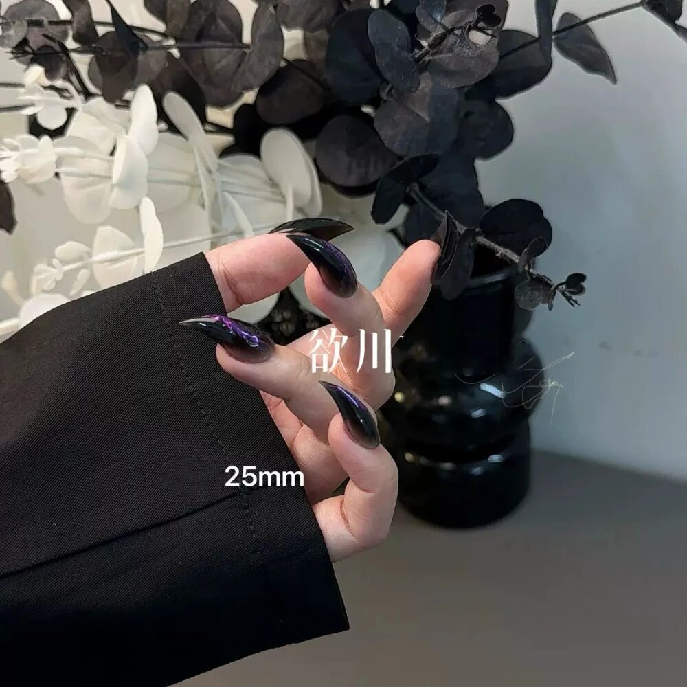 Press On Nails Y2K Spice Girl Colorful Gradients Фиолетовый, S-15-11-12-11-9, 12