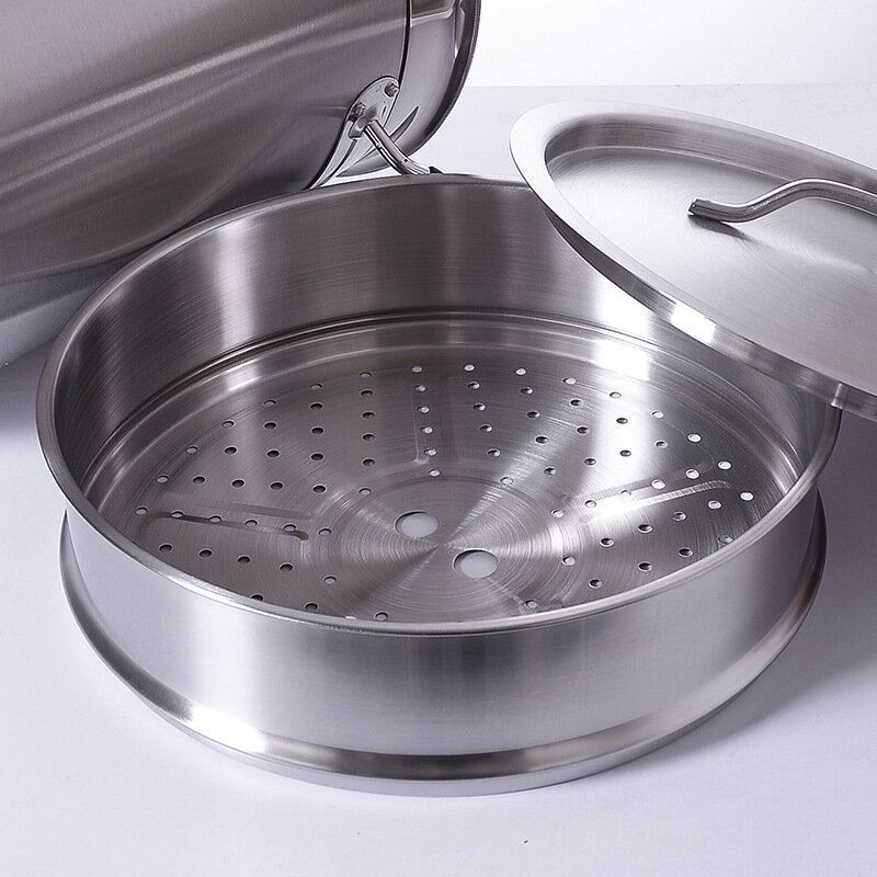 Корзина для пароварки из нержавеющей стали для домашнего использования, пароварка для супа, сковорода, пароварка для булочек, слой пароварки 16-36 см