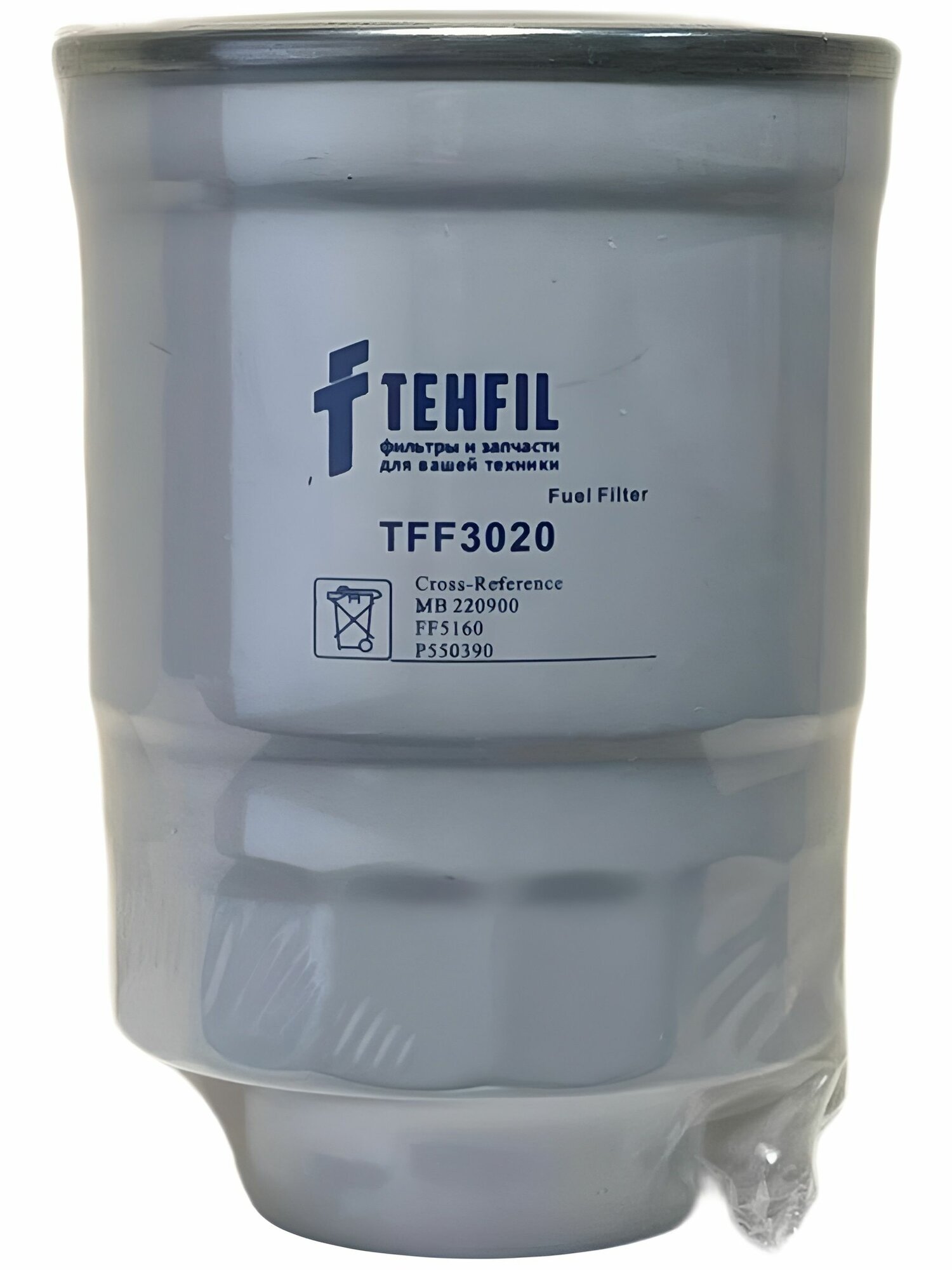 Фильтр топливный TFF3020 TEHFIL (P550390, FF5160, FT6243, FC1001, SK3675, WK94011X, GB6213, ST20709)