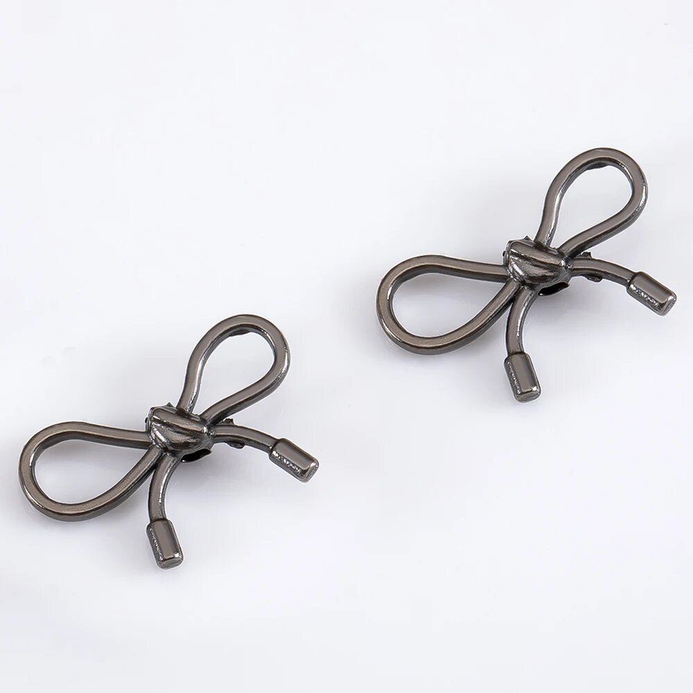 MINGXUAN черные металлические бабочки-разделители для бижутерии 3-12.6x19.8mm