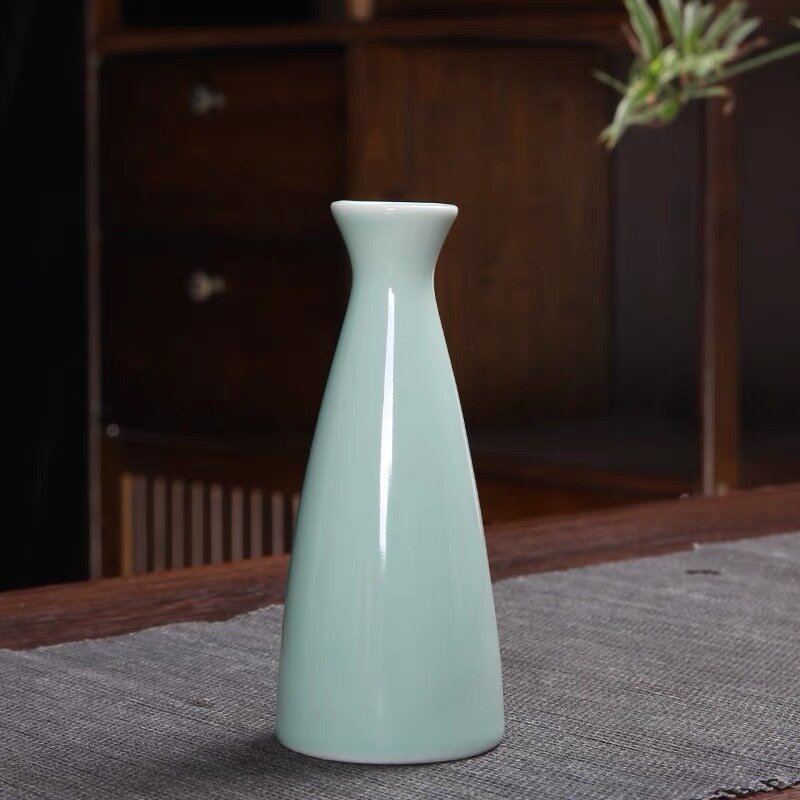 Керамический маленький винный кувшин для дома в ретро-стиле, винный диспенсер в старинном стиле, 0.1kg прозрачный винный набор с круглым горлышком, набор бокалов для белого вина, винная бутылка.