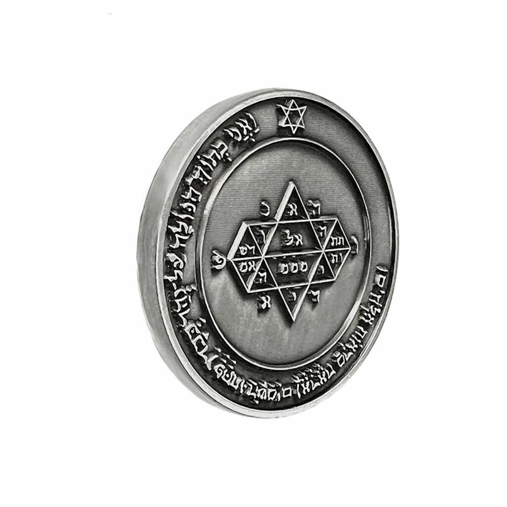 1 украшение в виде монеты царя Соломона-Юпитер 5