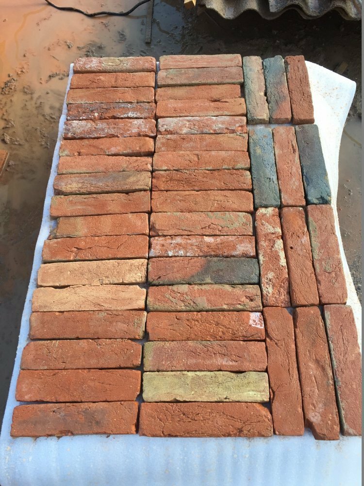 Ложковая плитка под старый кирпич старинный 19 век