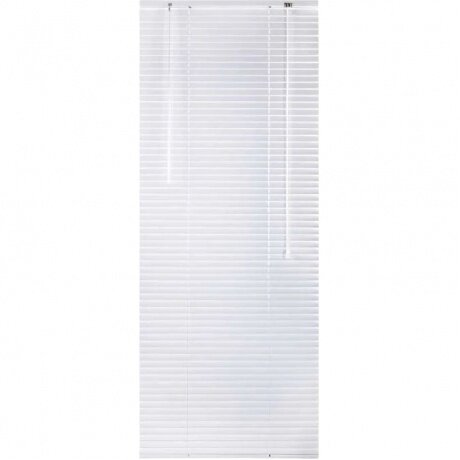 Жалюзи горизонтальные BRABIX 80*160 см, алюминий, цвет белый, 606038