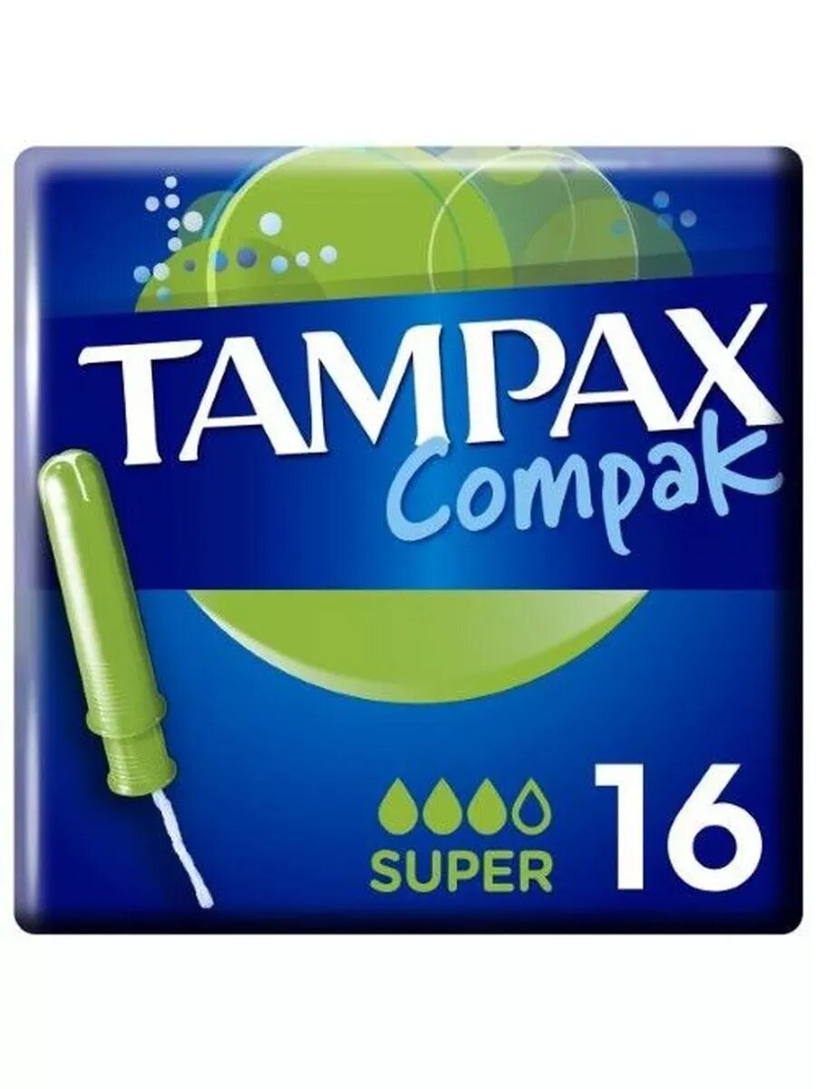 Tampax тампоны compak super с аппликатором 16 шт-1уп.