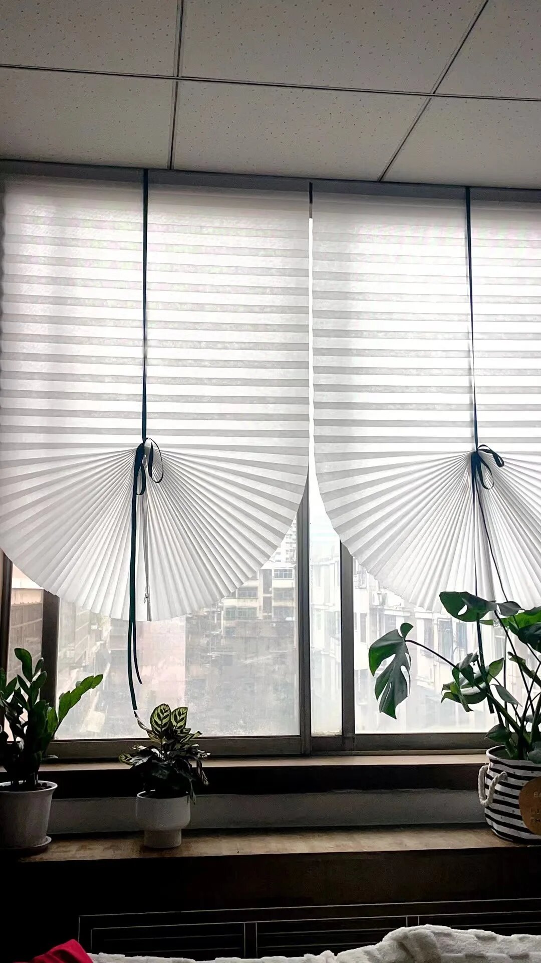 Беспроводные Плиссе Жлюзи 90W x 180cm, Цвет: Blind with Ribbon A