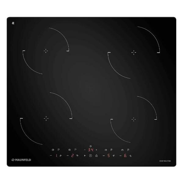Встраиваемая индукционная панель независимая Maunfeld CVI604EXBK черная