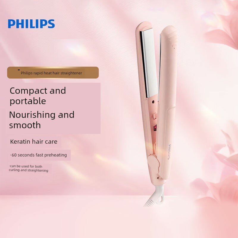 Утюжок для выпрямления и завивки волос Philips, двойного назначения, для студенческого общежития, небольшой