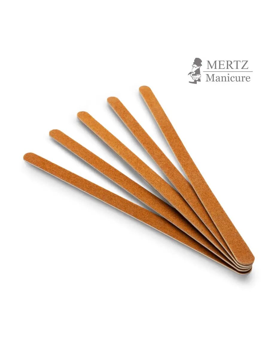 Mertz/ Набор пилок для ногтей на деревянной основе 180 грит 18см Германия