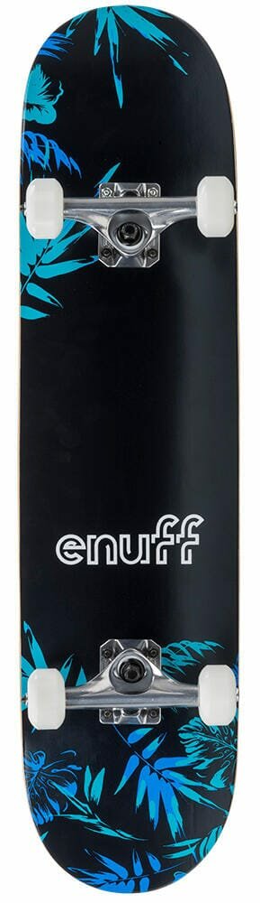 DECATHLON скейтборд Enuff Floral, синий/черный, 80 см x 19.7 см