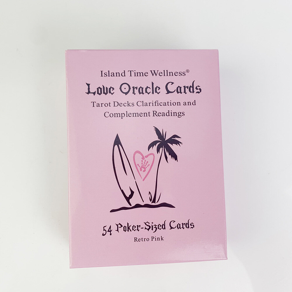 Колода карт Love Oracle розовая для романтического руководства и эмоциональной интуиции 78 карт