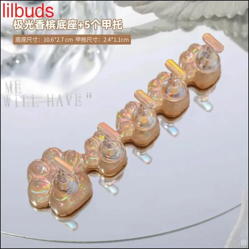 1 шт. прочной адсорбционной пластины для ногтей для начинающих, чтобы практиковаться в фиксации типсов