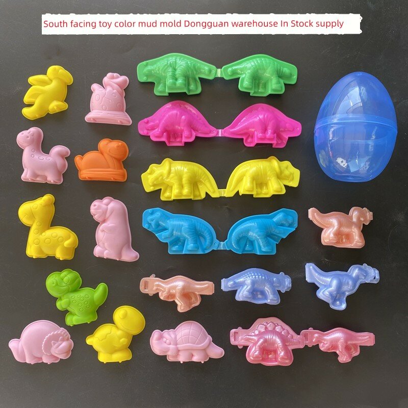 Набор мини-динозавров для лепки из пластилина для детей, 12 деталей для творческих игр и образовательных занятий