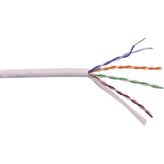 Кабель Lanmaster S/FTP, 4 пары, Кат. 5E, LSZH, нг(А)-HF, серый, 305 м, LAN-5ESFTP-HFLT-GY