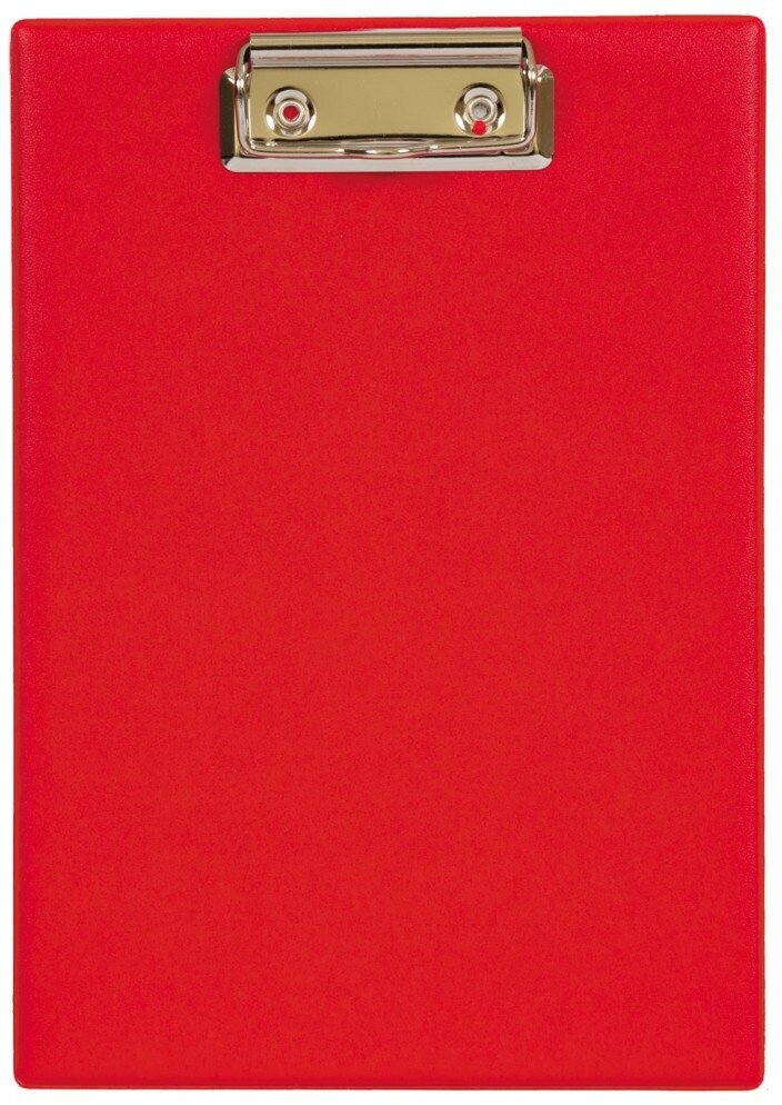 Планшет DPSKANC, А5, с зажимом, картонный, ПВХ покрытие, красный, 2 шт.